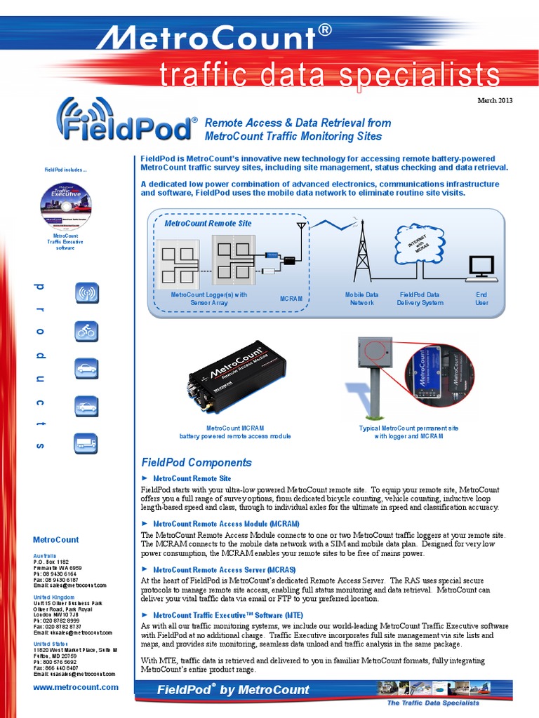 Remote Access & Data Retrieval From Metrocount Traffic Monitoring Sites ...