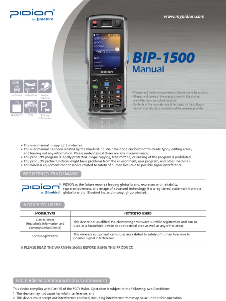 UserManual BIP-1500 EN | PDF | Transmitter | Microsoft Windows