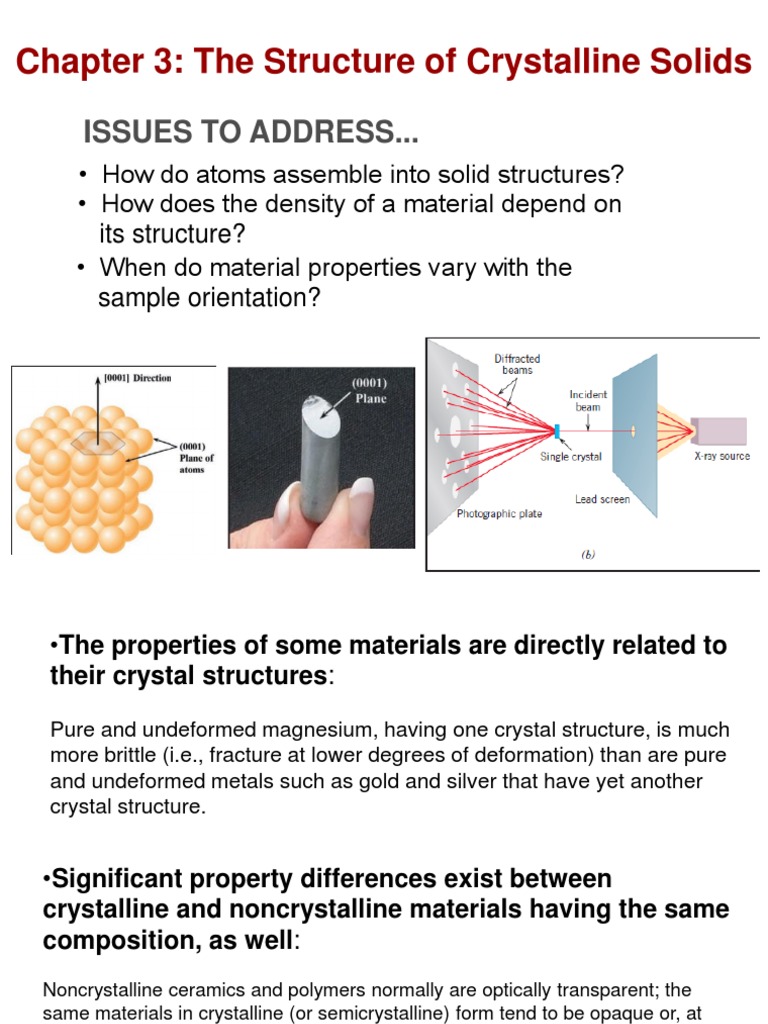 CH 3 Crystalline Structures | PDF | Crystal Structure | Crystal