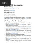 Sop Handling Check in Walk in Guest PDF | PDF