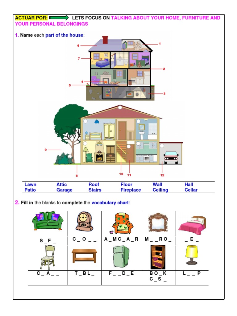 Talking About Your Home, Furniture and Your Personal Belongings - Third ...