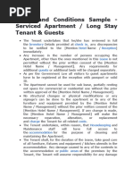 Apartment Rules and Regulations | PDF | Lease | Leasehold Estate