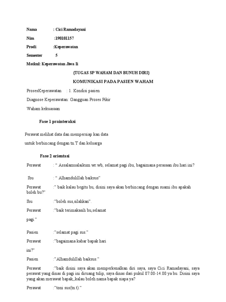 SP Waham Dan Bunuh Diri (1) - Dikonversi-Dikonversi | PDF