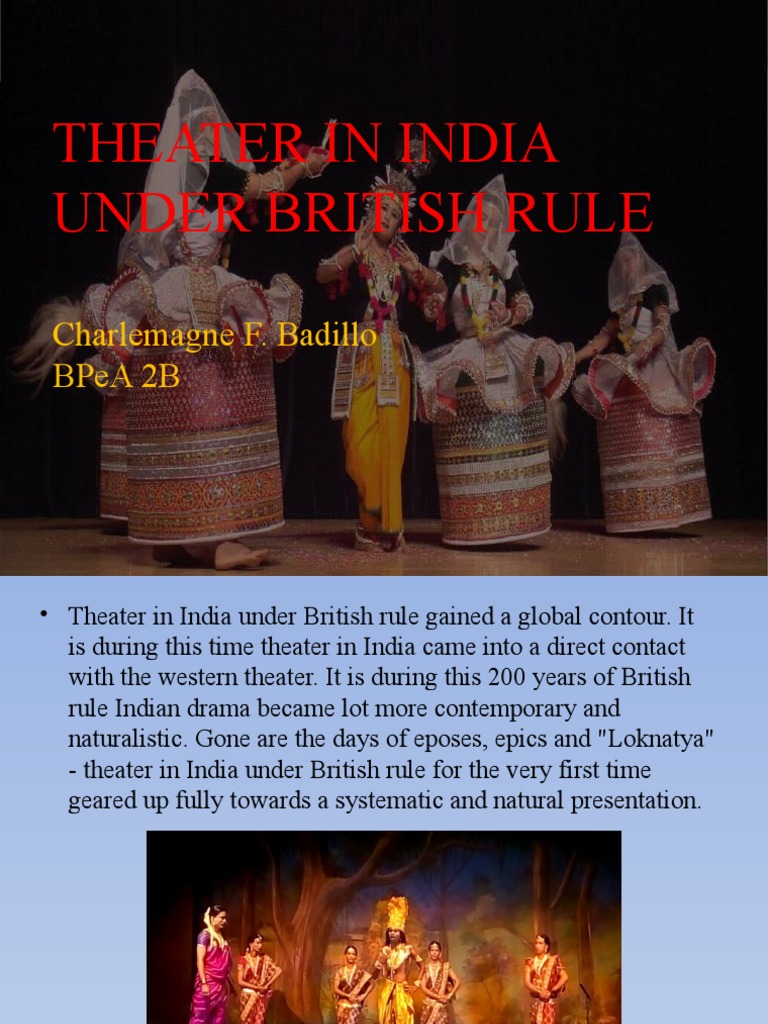 Theater in India Under British Rule | PDF | Theatre