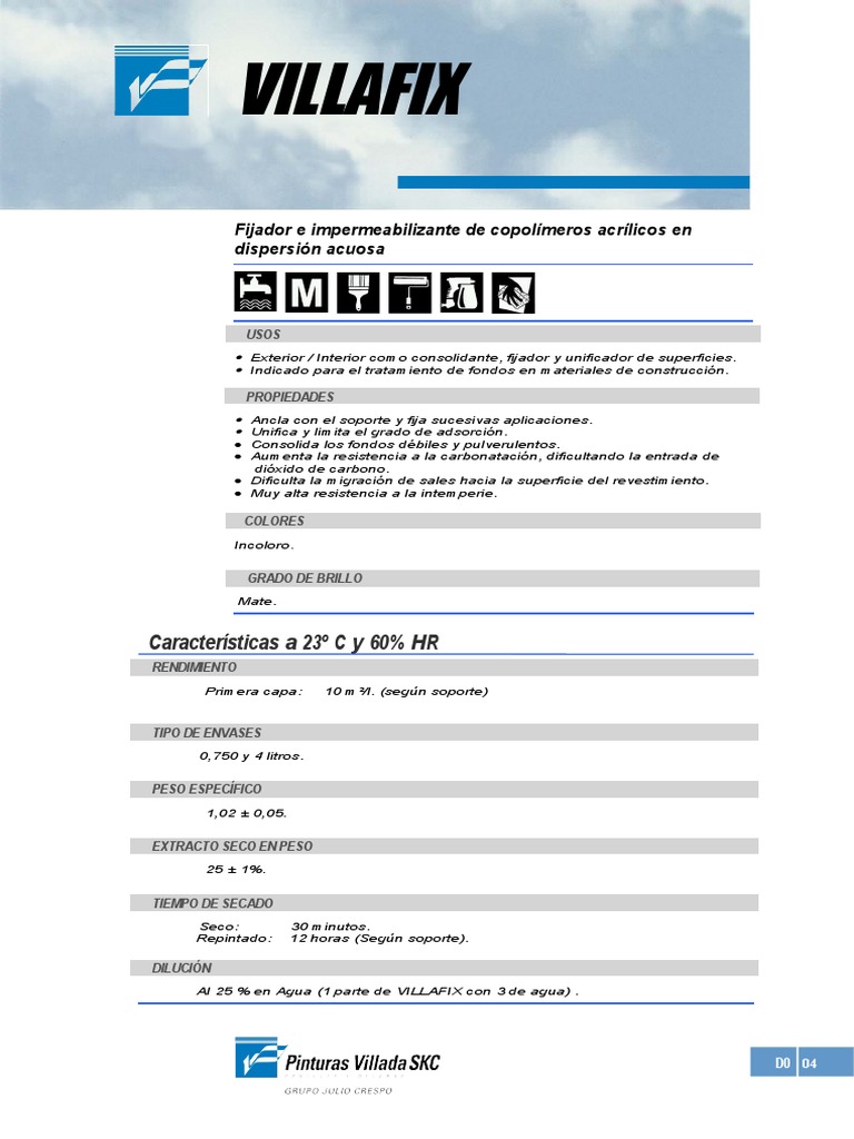 Do04 Villafix | PDF | Agua | Materiales
