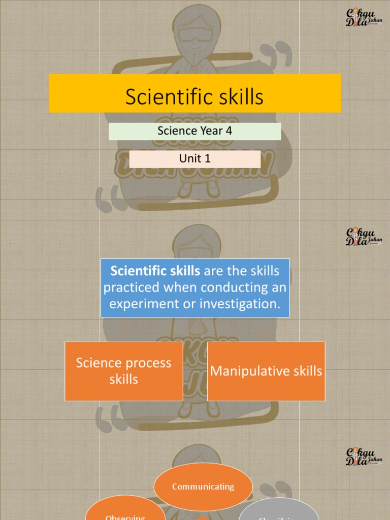 Science Year 4, Unit 1, Scientific Skills | PDF | Experiment | Science