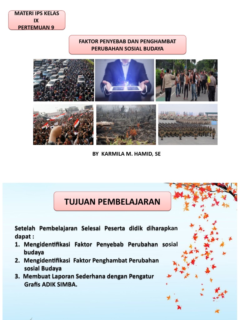 Faktor Penyebab dan Penghambat Perubahan Sosial | PDF