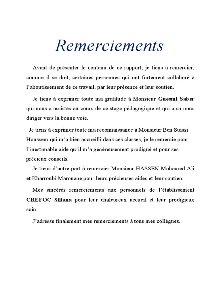 Remerci | PDF