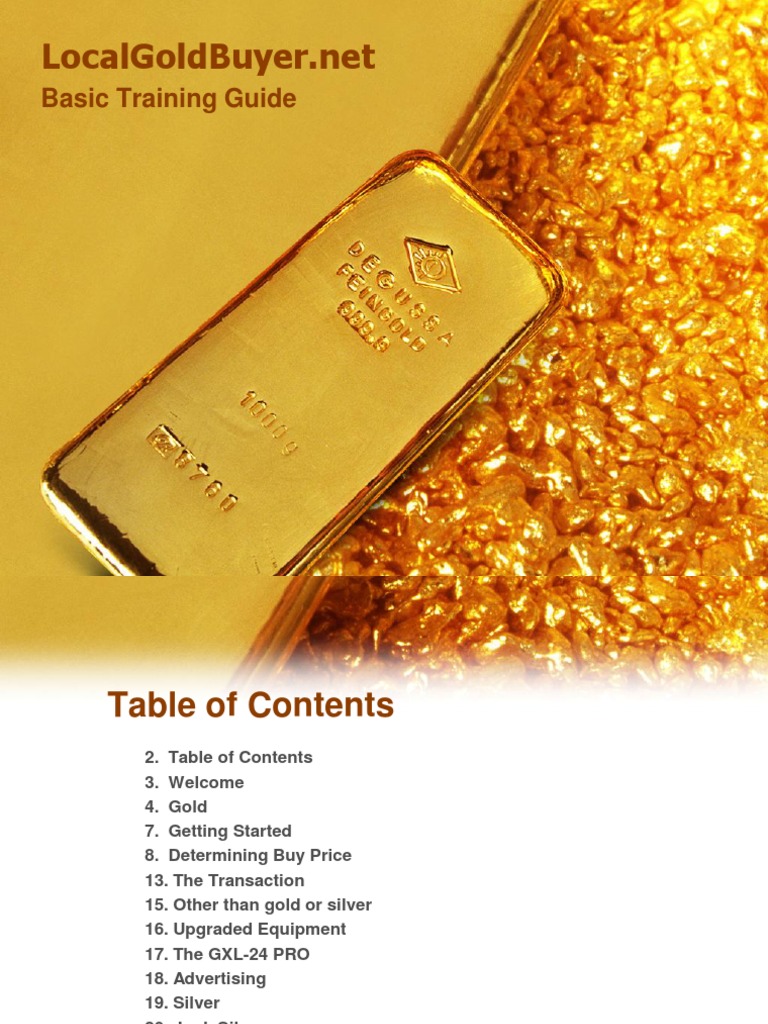 Gold and Silver Guide | PDF | Fineness | Gold