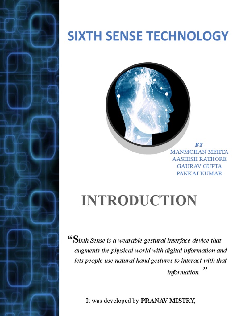 Sixth Sense Technology 1 | PDF | Human–Computer Interaction | Icon ...