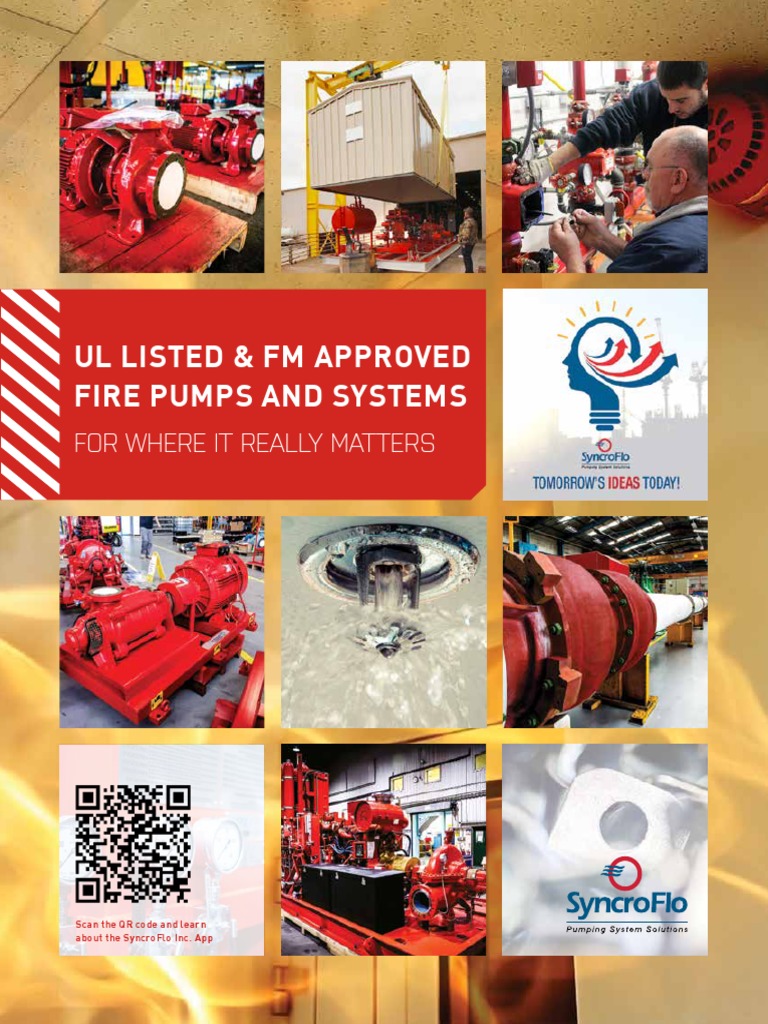 SyncroFlo Fire Pumps Brochure & Certifications (UL, FM) | PDF | Fire ...