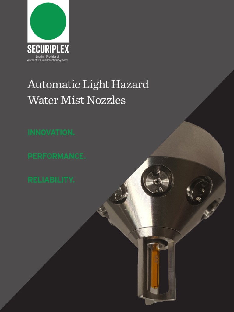 SWM Securiplex Light Hazard Nozzle v3 2016 05 24 | PDF