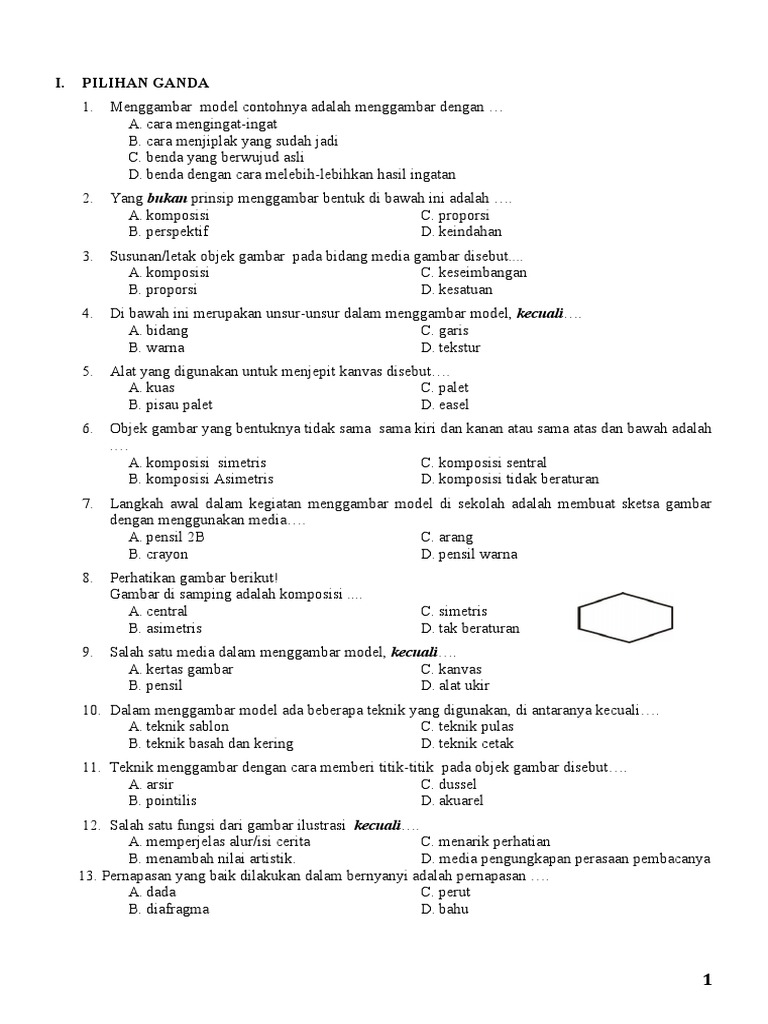 Soal Pas SBK Kelas 8 | PDF