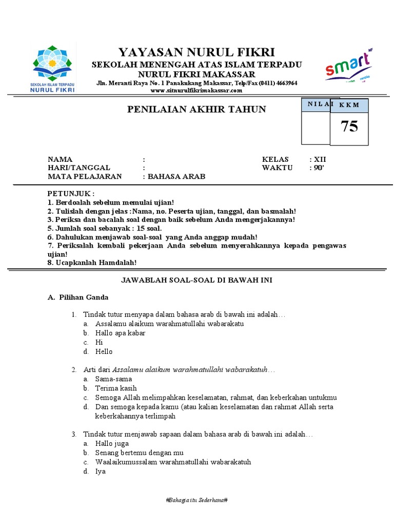Contoh Soal aBK | PDF