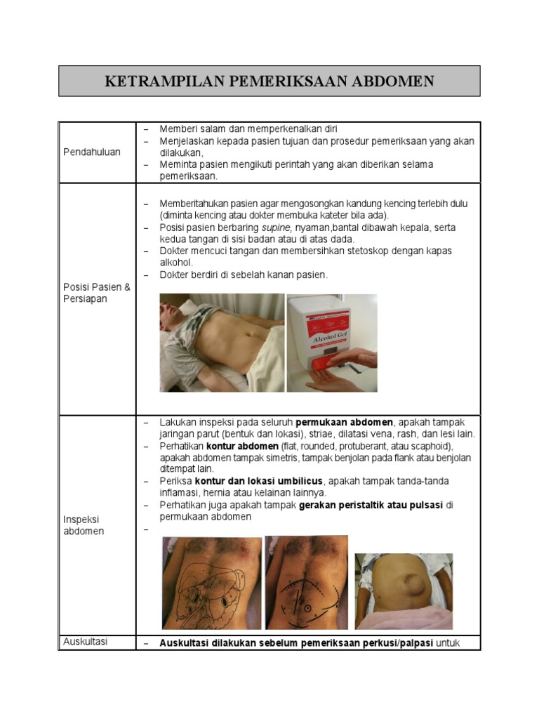 Modul PEMERIKSAAN ABDOMEN | PDF