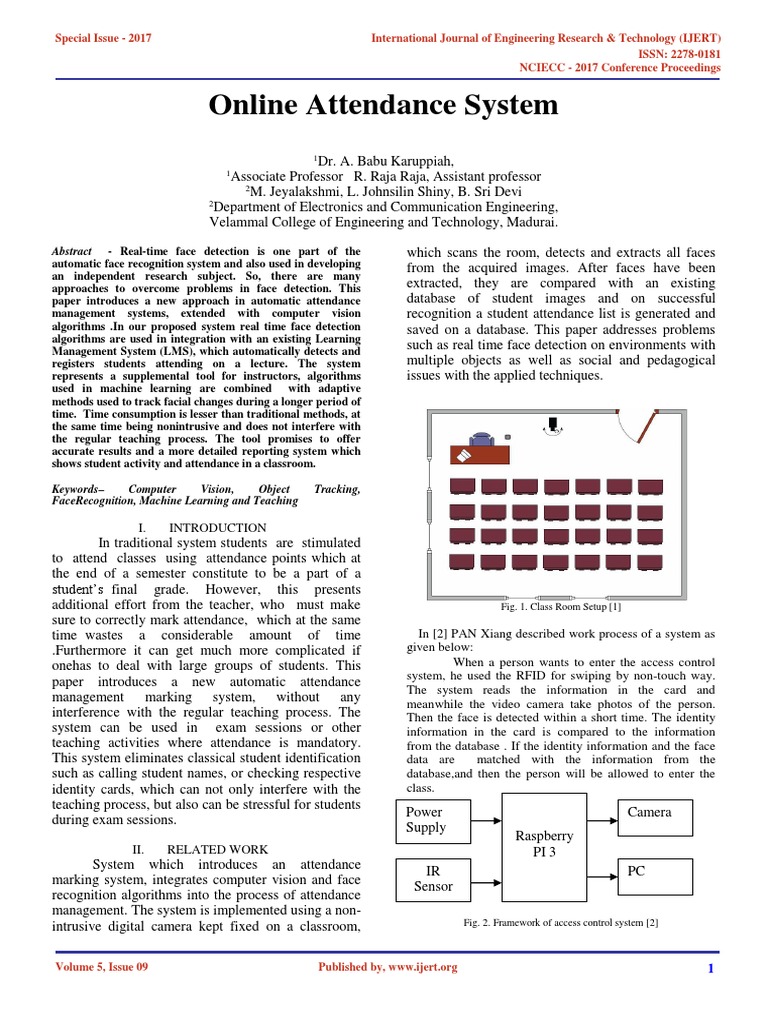 Online Attendance System IJERTCONV5IS09052 | PDF | Encryption | Databases