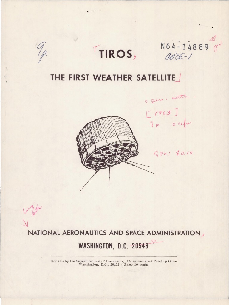 TIROS The First Weather Satellite | PDF | Tropical Cyclones | Satellite