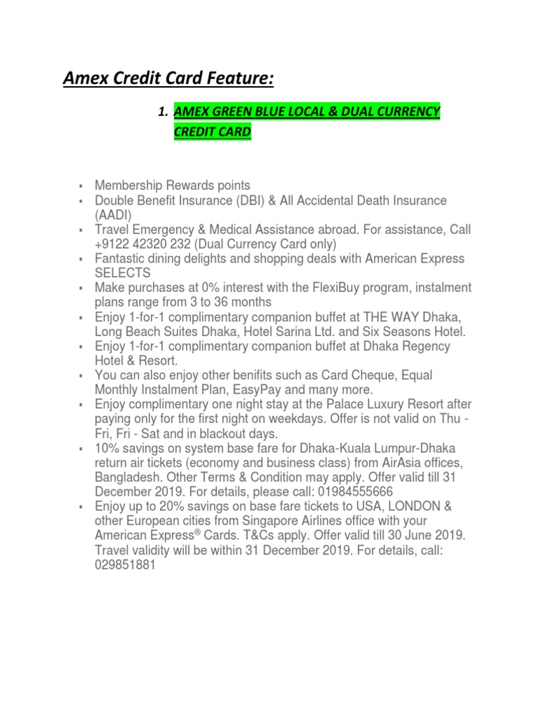 Amex Credit Card Benefits Guide | PDF | American Express | Airport Lounge