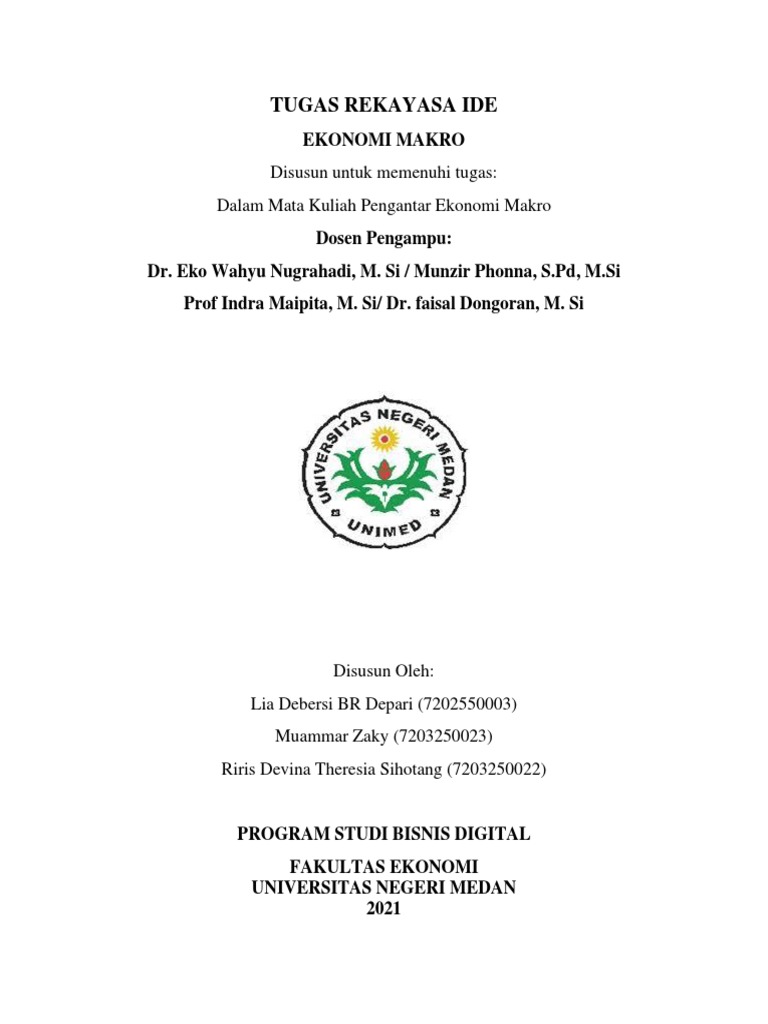 Tugas Rekayasa Ide - Eko Makro | PDF