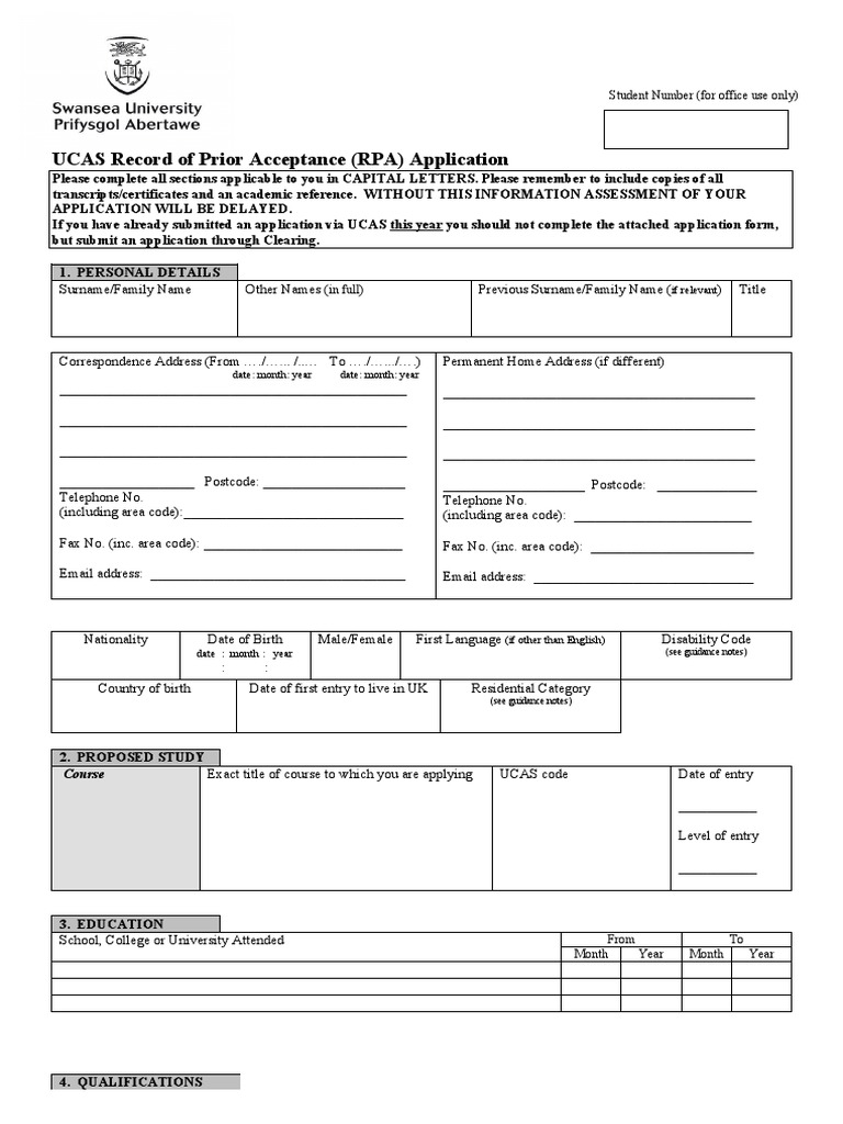 Record of Prior Acceptance 1 | PDF | University And College Admission ...