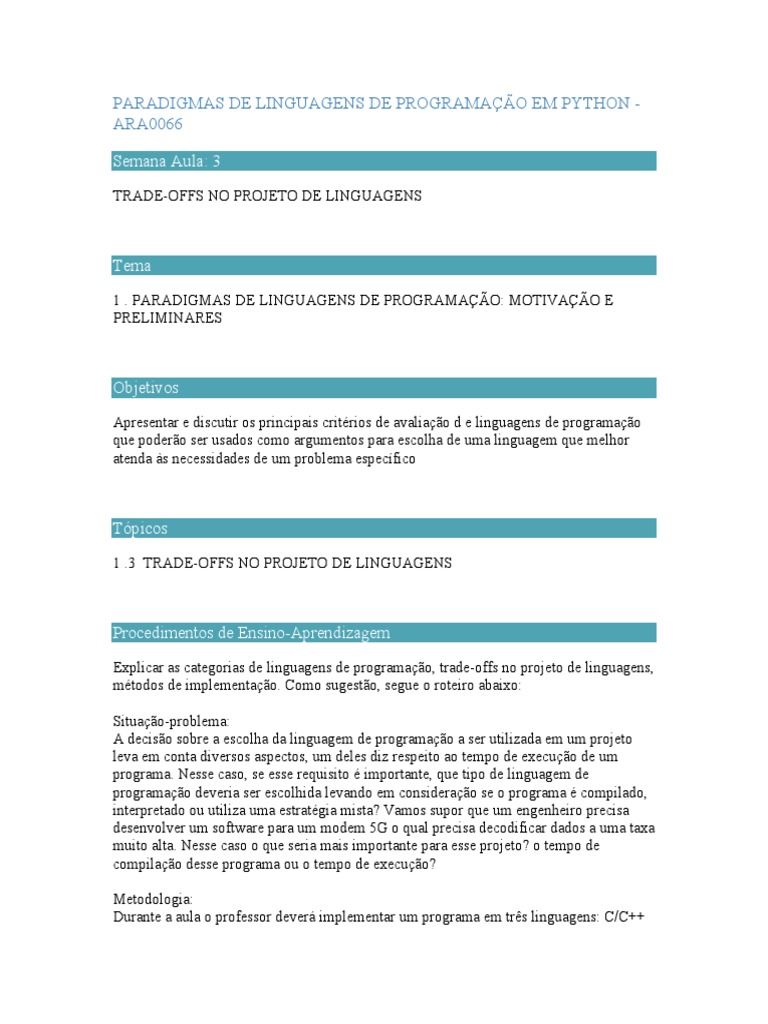 Aula 03 | PDF | Linguagem de programação | C