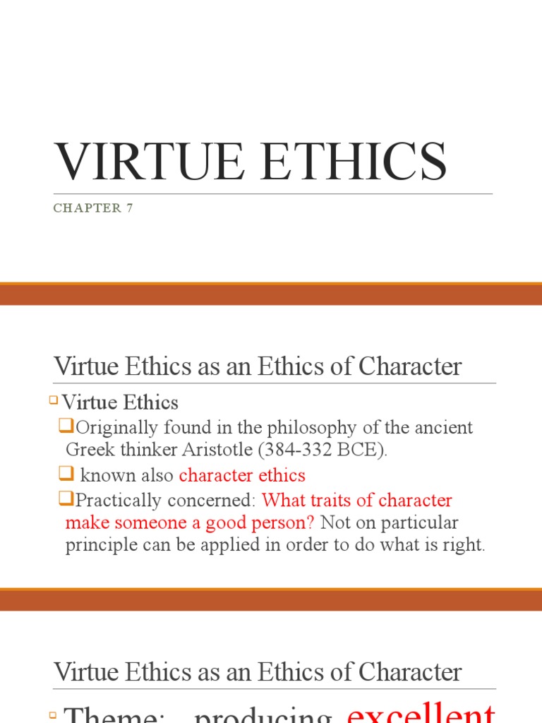 Virtue Ethics | PDF | Virtue | Virtue Ethics
