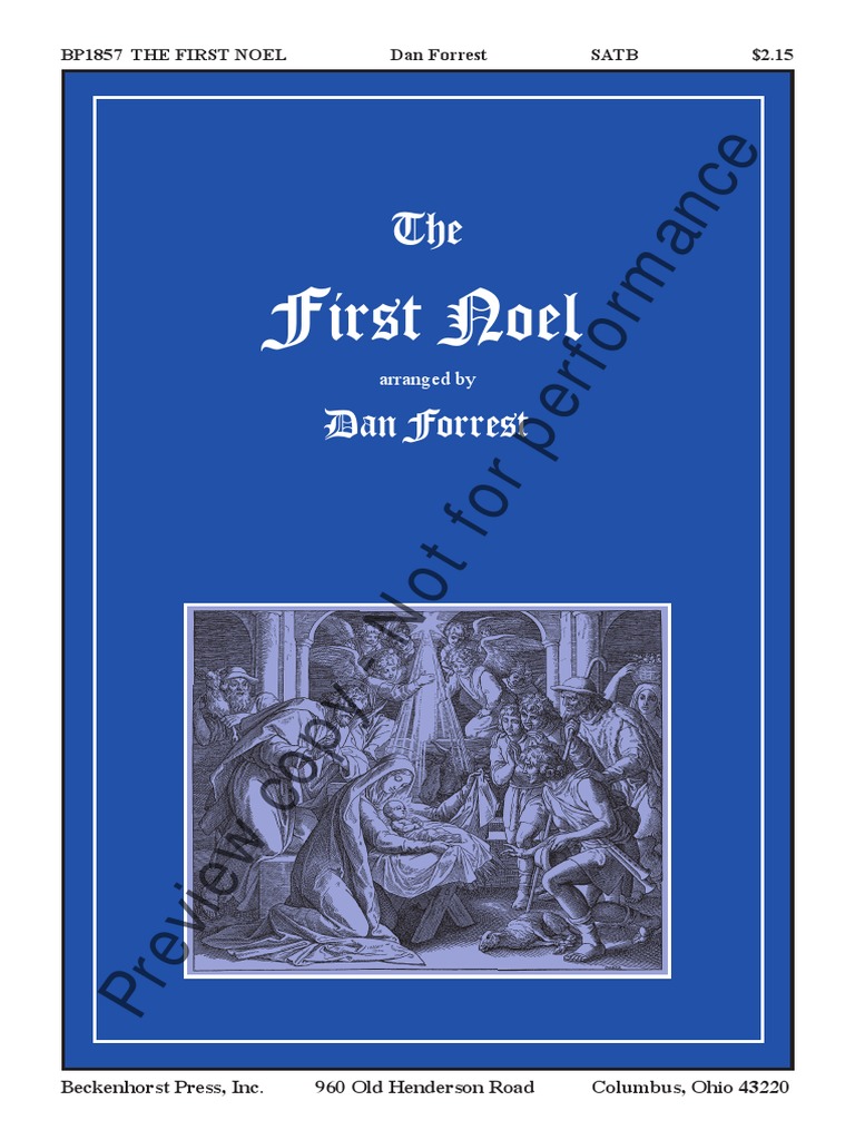 Bp1857 The First Noel Complete | PDF