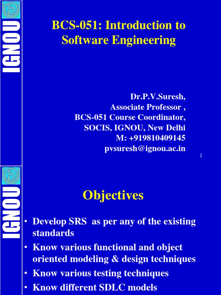 BCS-051: Introduction To Software Engineering | PDF | Information ...
