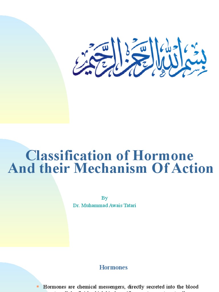 Classification of Hormone and Their Mechanism of Action | PDF ...
