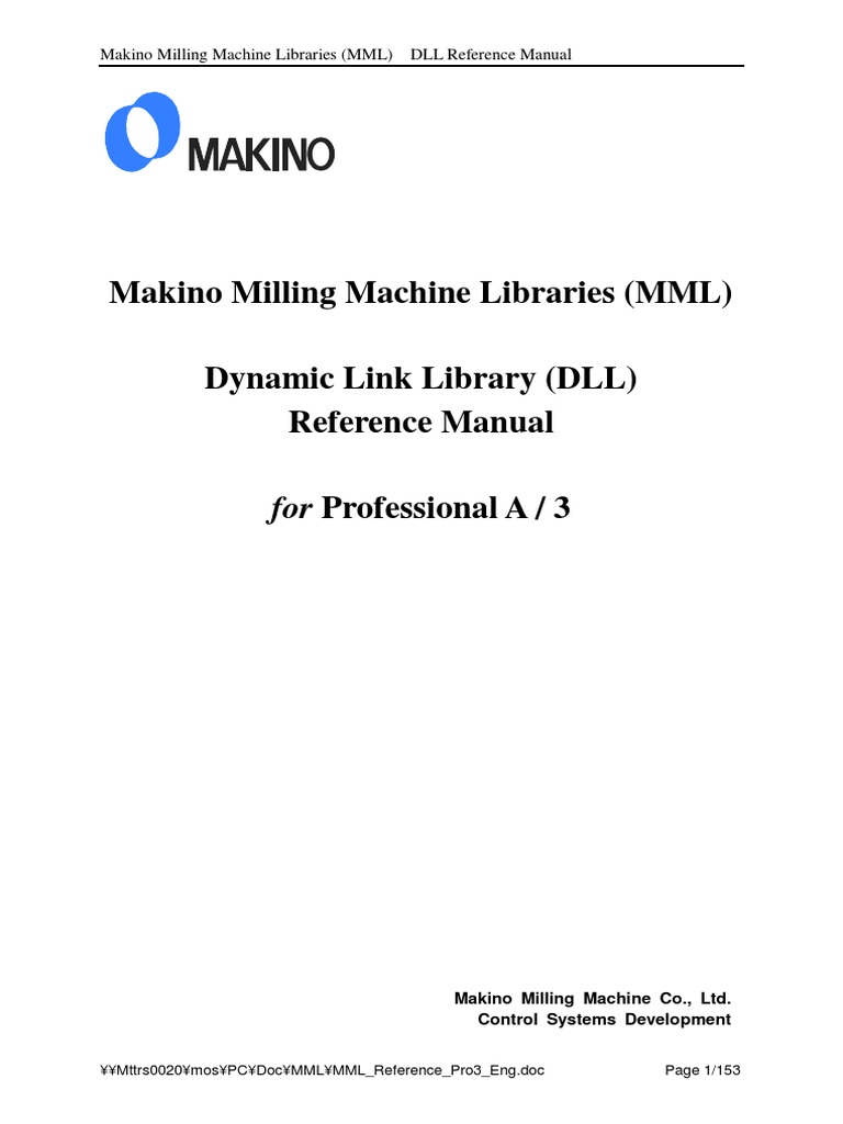 MML Reference Pro3 Eng | PDF | Boolean Data Type | Parameter (Computer Programming)