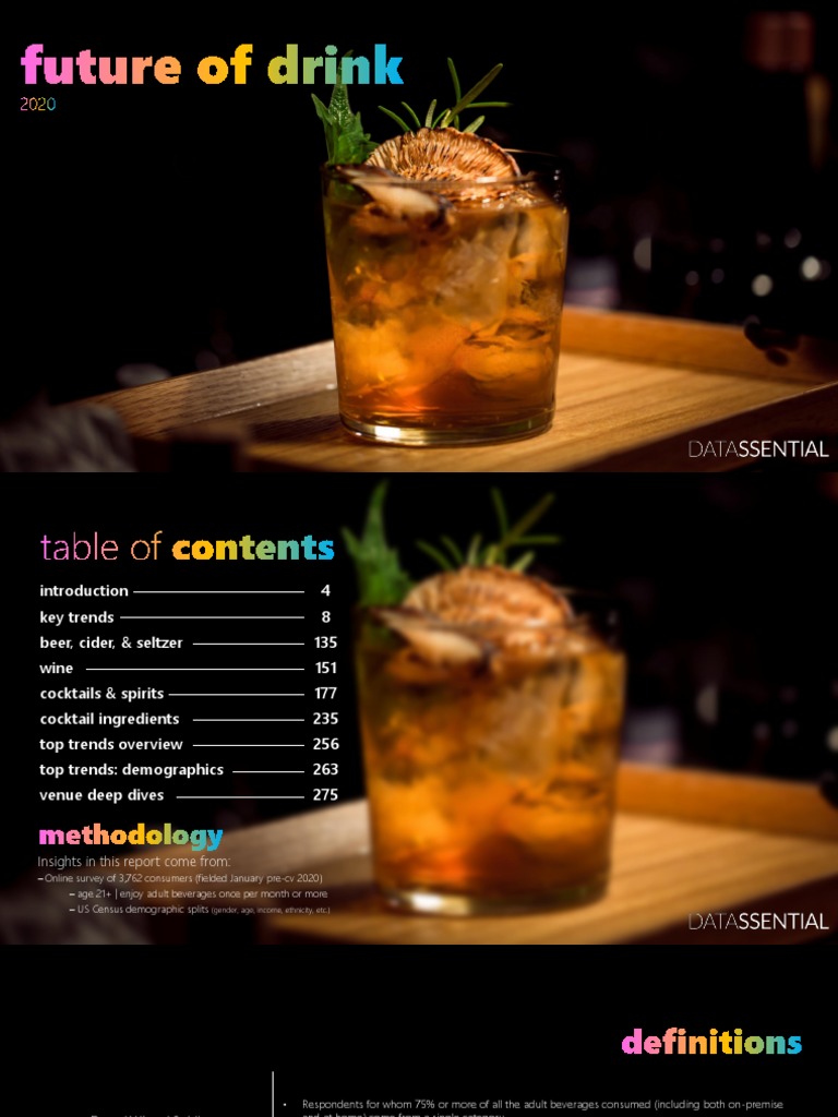 The Future of Drink 2020 - SAMPLE | PDF | Drink | Cocktails