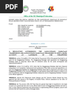 Resolution Realignment Sample Format | PDF | Philippines