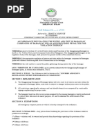 Barangay Tax Code Sample | PDF | Revenue | Taxes