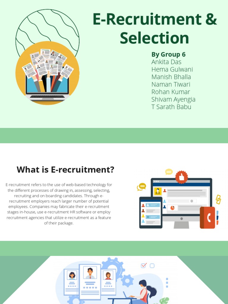 HRM - E-Recruitment | PDF | Recruitment | Social Media