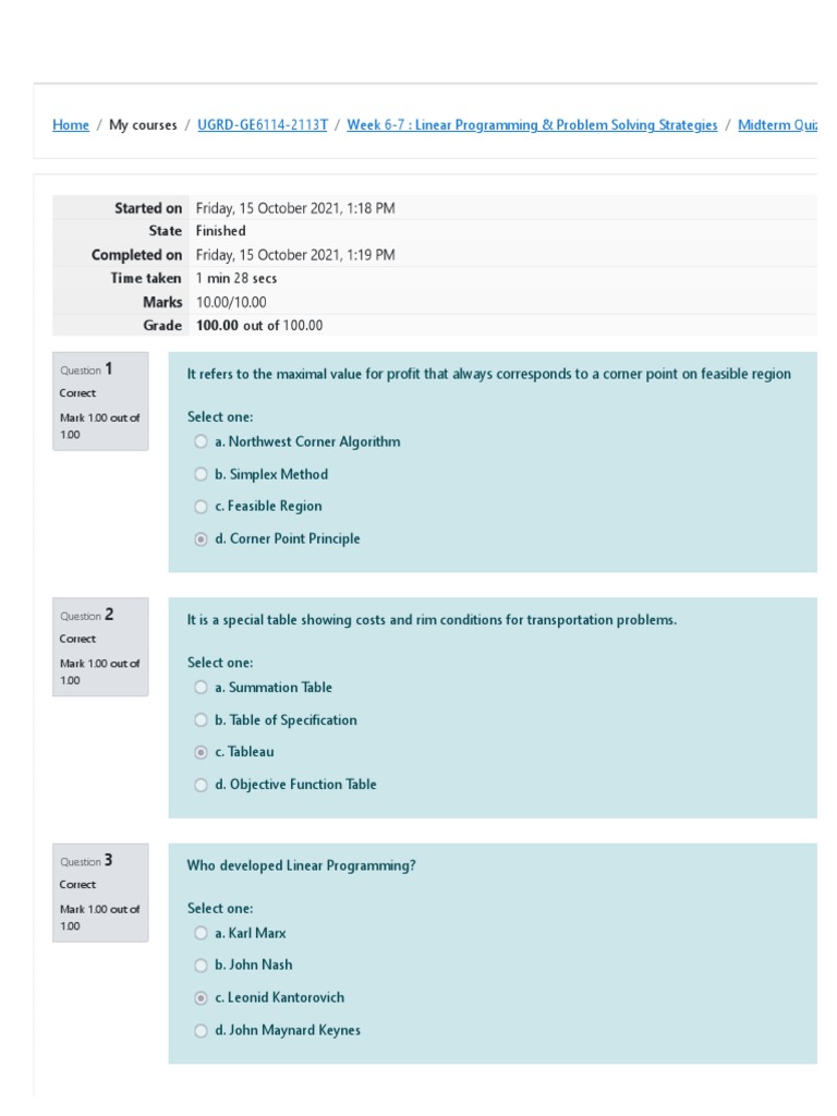 My Courses: Home UGRD-GE6114-2113T Week 6-7: Linear Programming ...