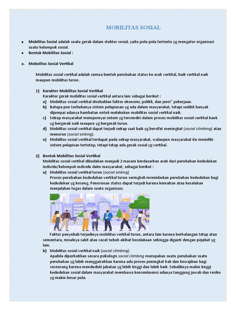 Mobilitas Sosial: Vertikal Naik dan Turun | PDF
