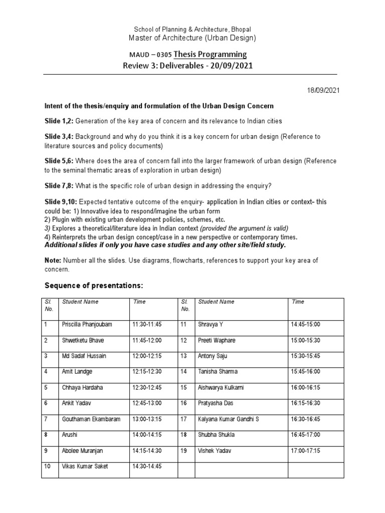 Thesis Programming Review 3 Deliverables Pdf Design Cognition 