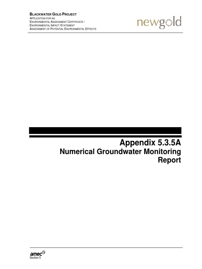 Numerical Groundwater Modelling Report | PDF | Glacier | Hydrogeology