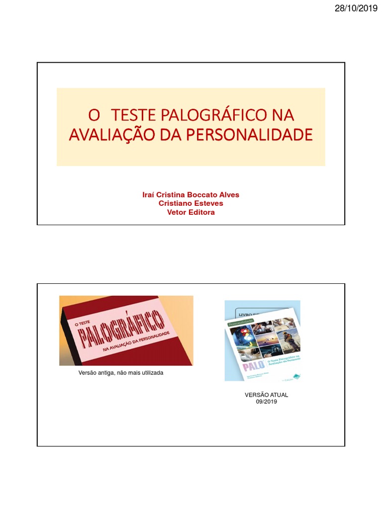 Teste Palográfico na Avaliação da Personalidade | PDF | Psicologia ...