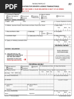 FORM F7 Drivers Licence | PDF | Driver's License | Common Law