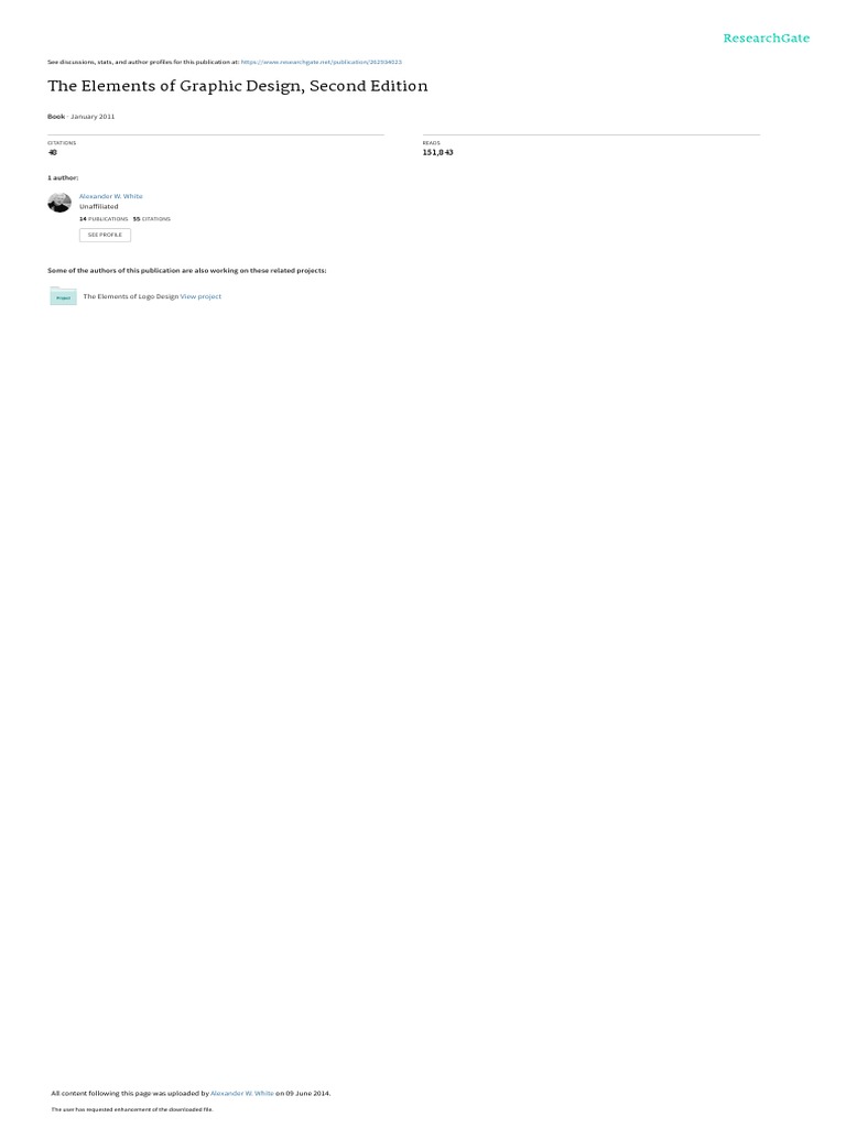 The Elements of Graphic Design, Second Edition: Alexander W. White ...