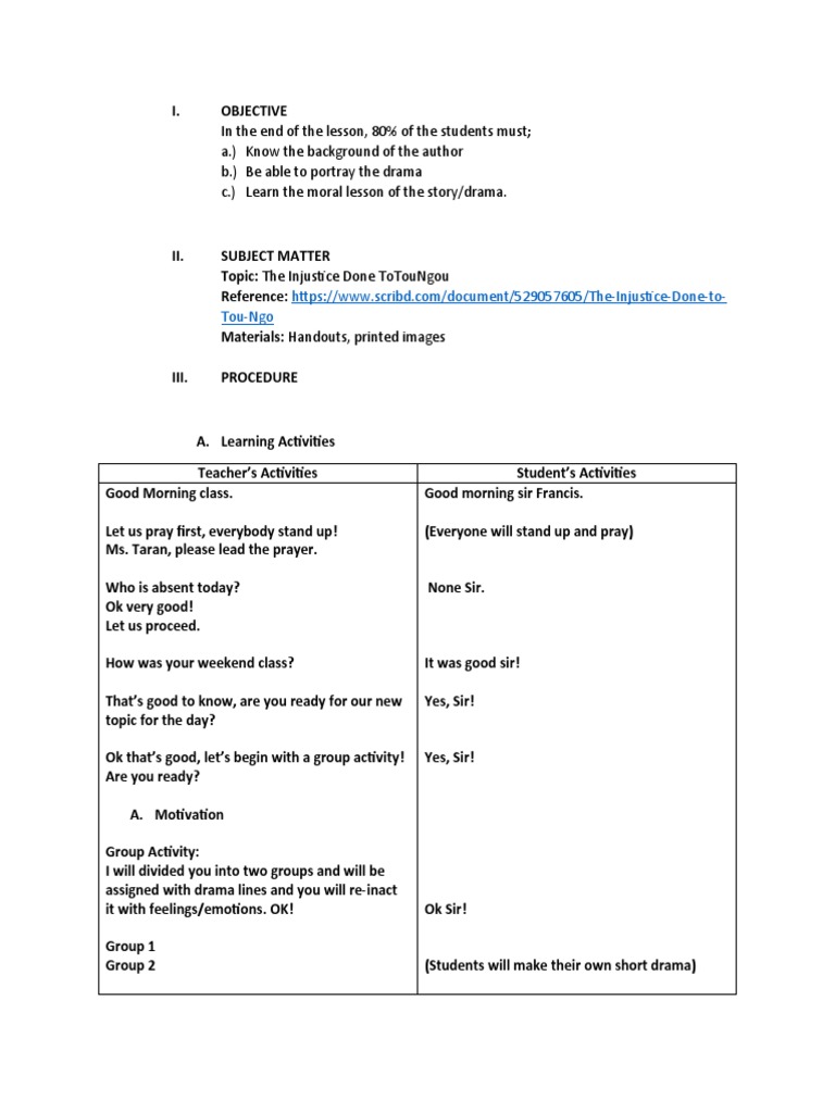 The Injustice Done To To Ngou | PDF