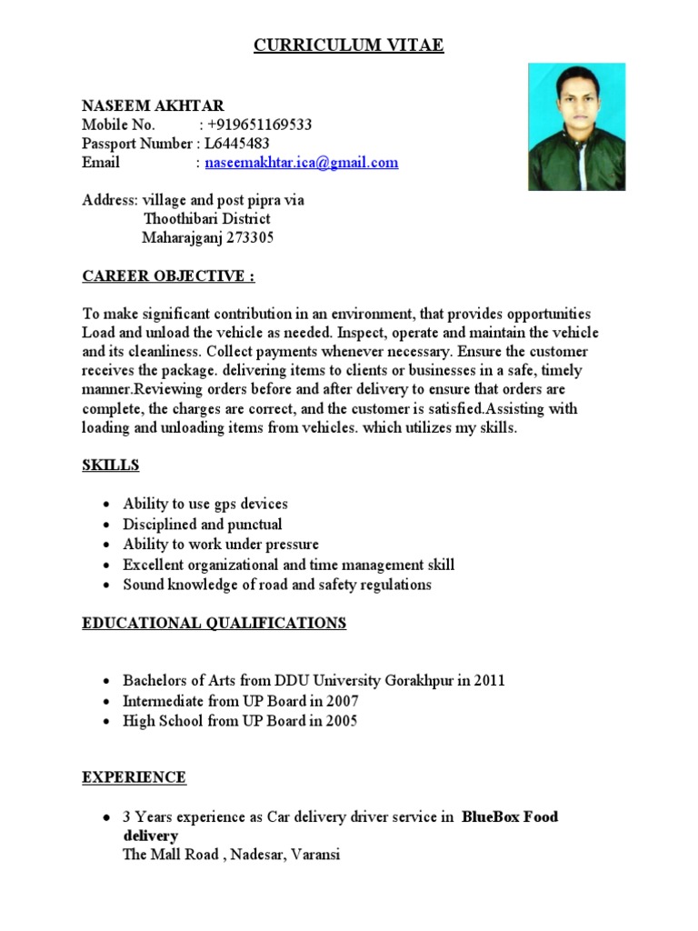 Curriculum Vitae: Naseem Akhtar | PDF | Computing