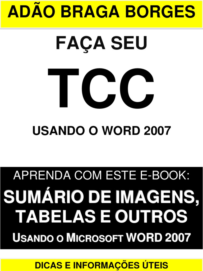 TCC - Criando Sumário de Imagens e Tabelas | PDF | Imagem | Informática