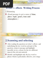 Writer's Effects - IGCSE | PDF | Phrase | Perception