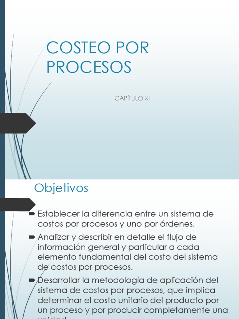 Costeo Por Procesos | PDF | Costo | Inventario