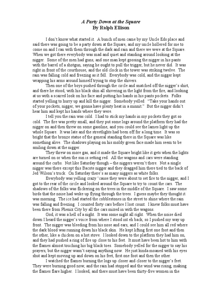 A Party Down at The Square. - Ellison | PDF