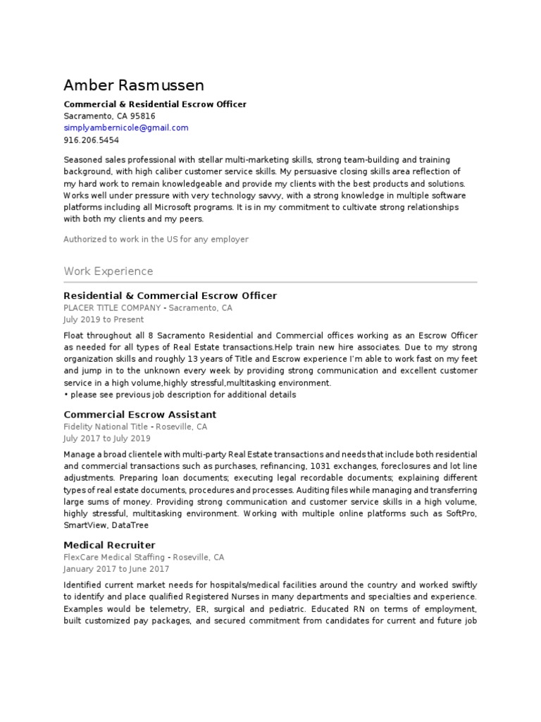 Amber-Rasmussen - 2021 INDEED | PDF | Sales | Customer