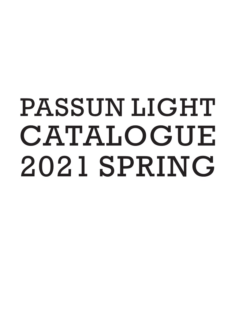 2021 Spring Passun Catalgoue | PDF | Mirror | Series And Parallel Circuits