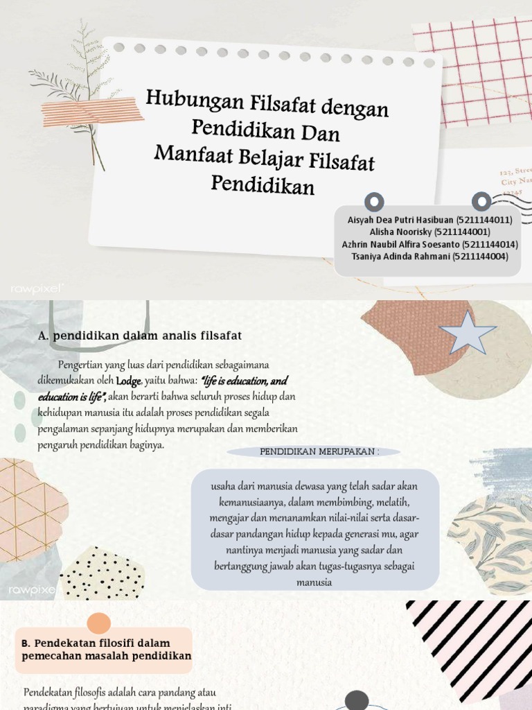 Filsafat Pendidikan dan Manfaatnya | PDF